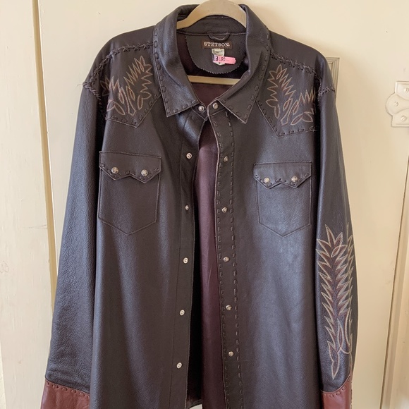 Stetson | Jackets & Coats | Stetson Vintage Leather Jacket Xl | Poshmark